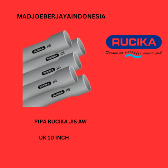 Jual Rucika Jis AW 10 inch (Rucika)/Pipa PVC Kelas AW / 4 METER | Shopee Indonesia