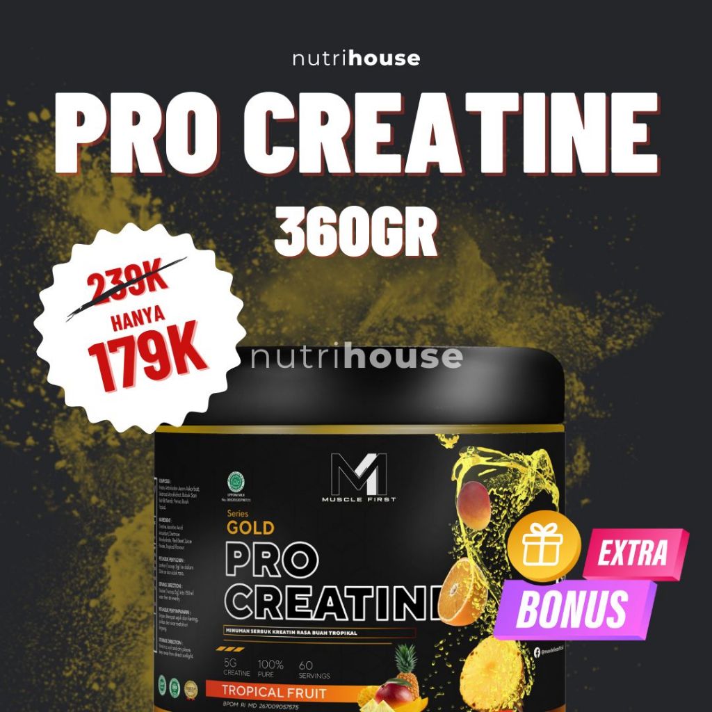 Jual M1 Pro Creatine 360gr Muscle First Pro Creatine 60 servings M1 ...