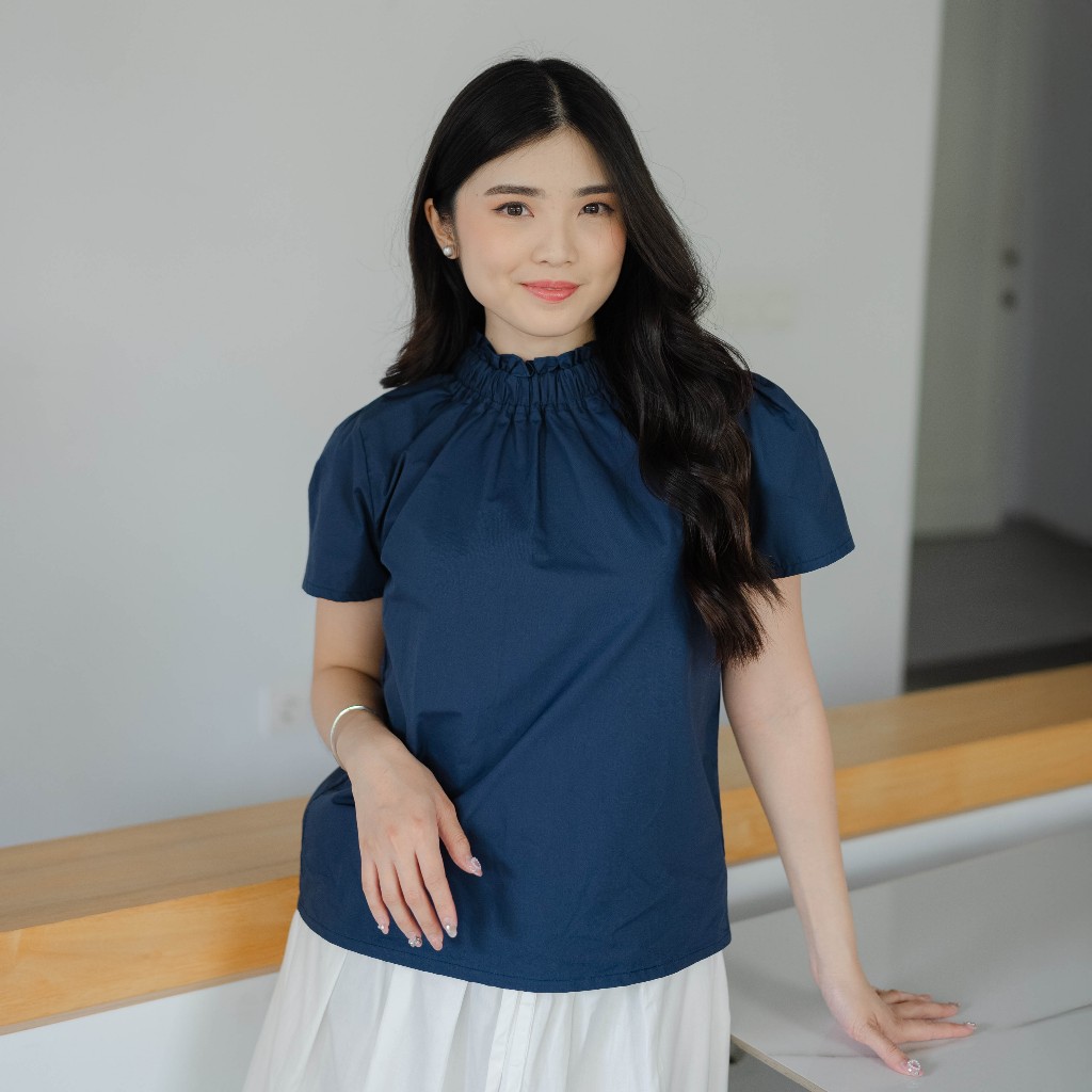Jual Beatrice Clothing Sena Blouse - Atasan Casual Wanita Lengan Pendek ...