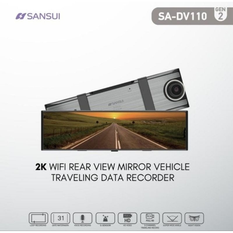 Jual DVR Sansui SA-DV110 Dashcam kamera mobil | Shopee Indonesia