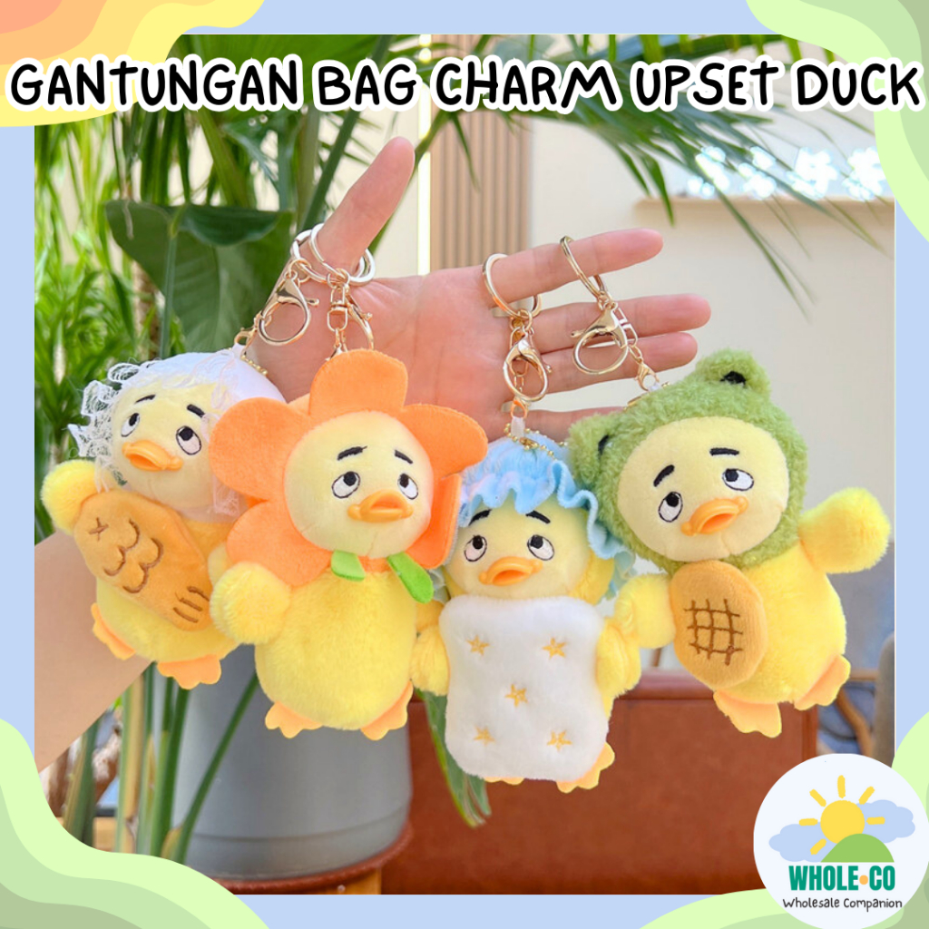 Jual Gantungan Kunci Bag Charm Upset Duck Premium Pastel Bebek Fluffy ...