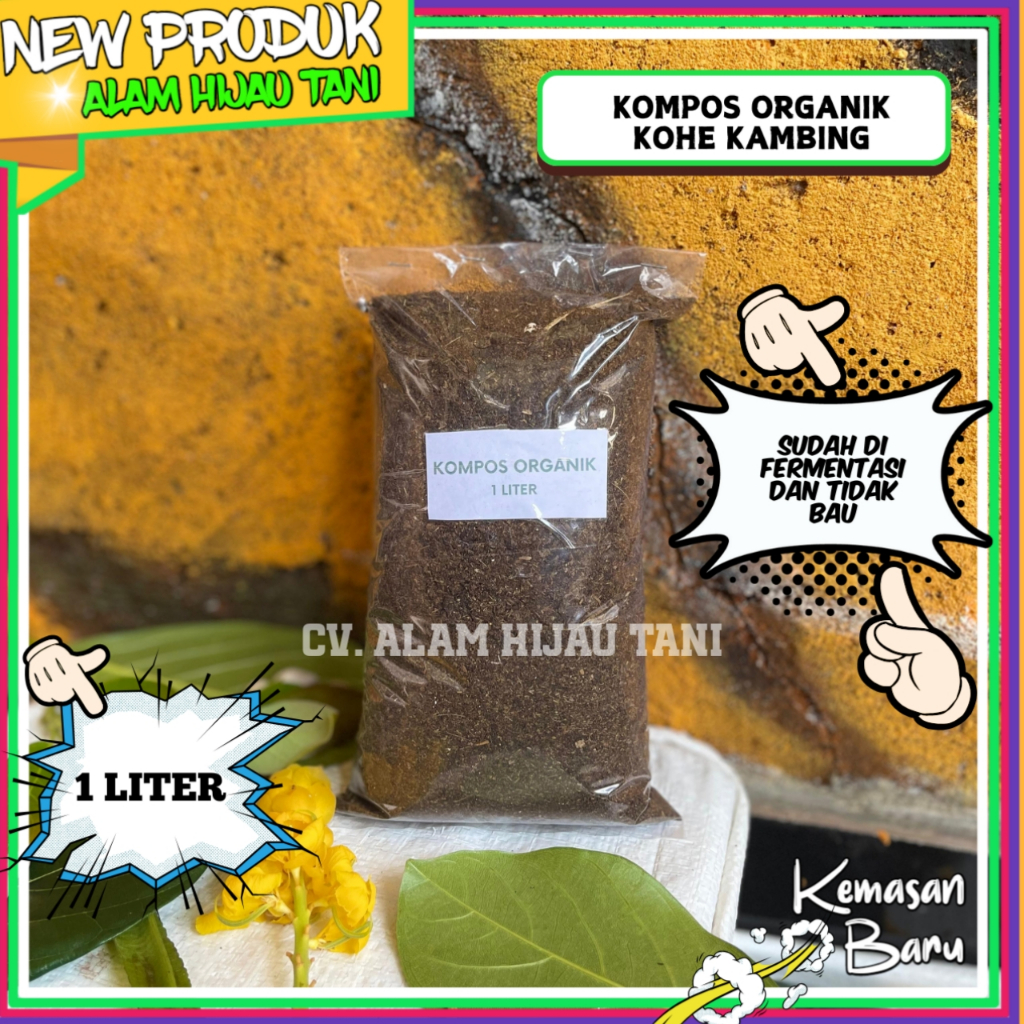 Jual AHT - Kompos Organik 1 Liter Siap Pakai - Pupuk Kompos Organik ...