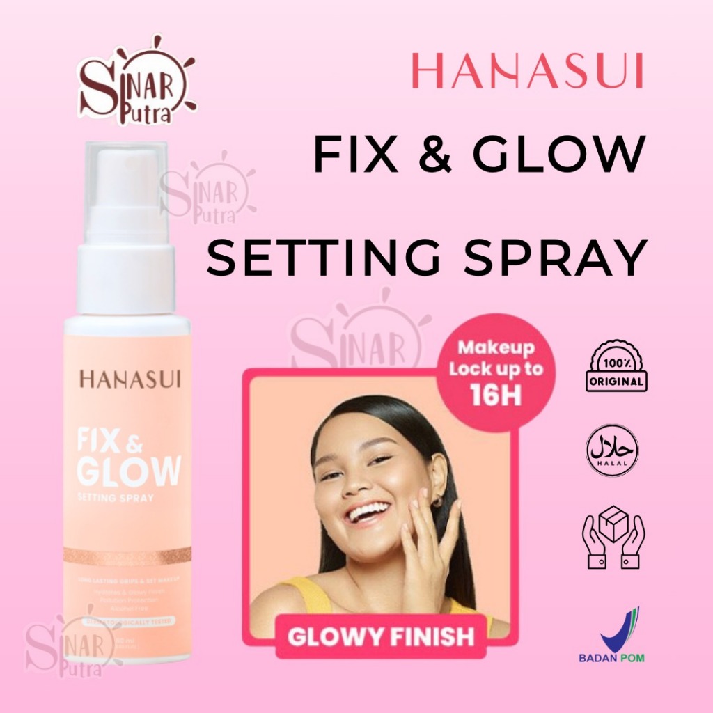 Jual Hanasui Fix & Glow Setting Spray 60ml (KEMASAN BARU) | Shopee ...