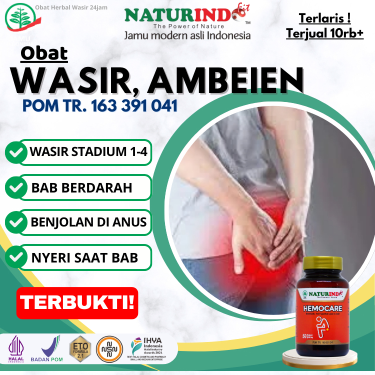 Jual Obat Wasir Stadium 1 - 4 Herbal Alami Untuk Ambeien Benjolan Di ...