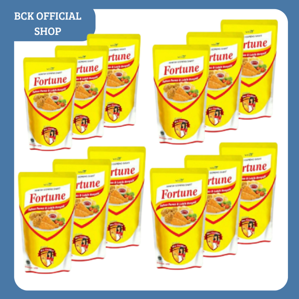 Jual FORTUNE MINYAK GORENG REFILL 1liter 1 KARTON (12pcs) | Shopee ...