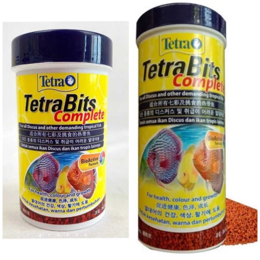 Jual Pelet TETRABITS 30gr 93gr Makanan Pakan Ikan Hias Air Aquarium ...