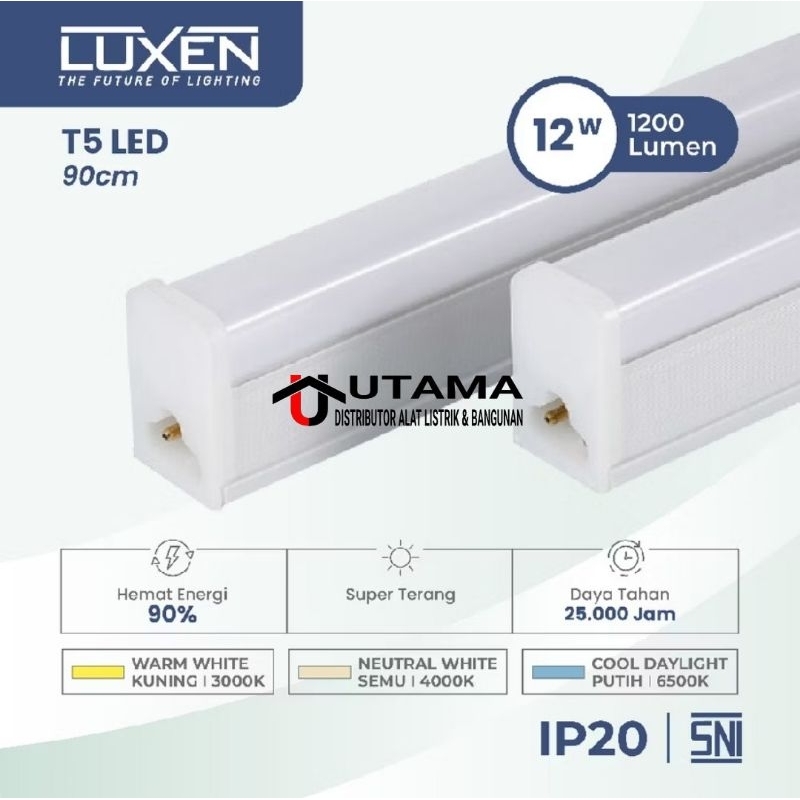 Jual Luxen Lampu TL LED Tube Light T5 12 watt | Shopee Indonesia