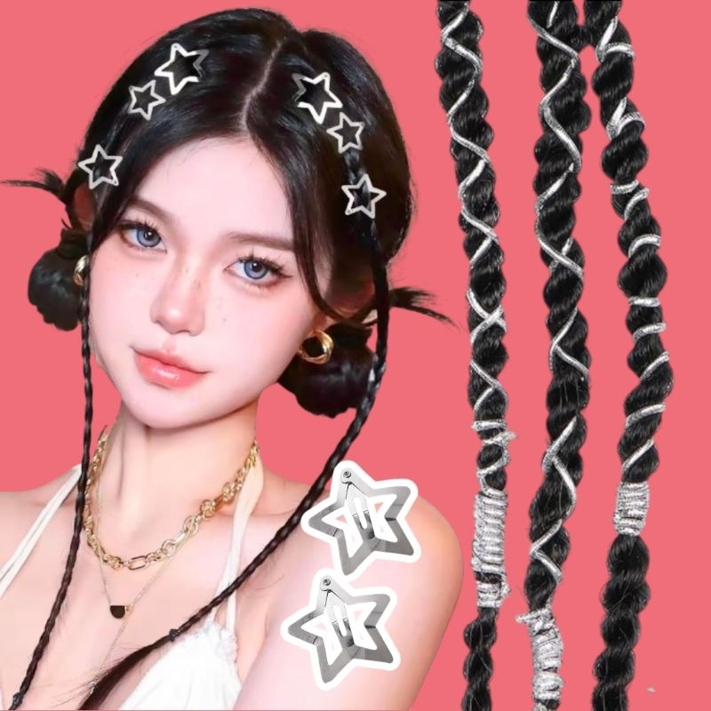 Jual hairdostoreid Tali Kepang Gimbal Rambut Styling Shimmer Kepang ...