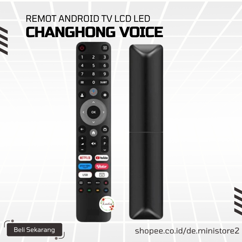 Jual Remot Android TV LCD LED Changhong Voice / Remote TV Changhong ...