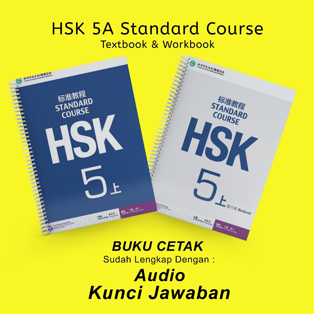 Jual HSK 5A Standard Course Buku Cetak Textbook dan Workbook Lengkap ...