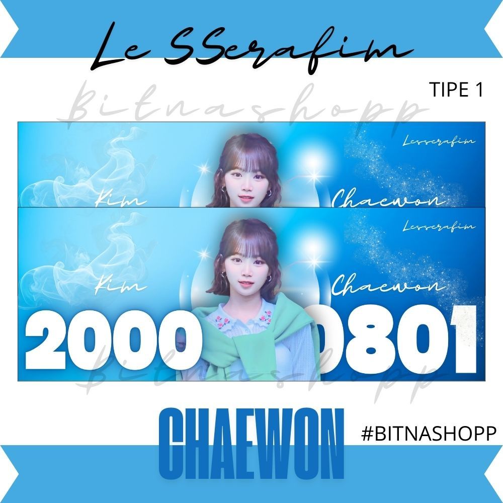 Jual HAND BANNER LE SSERAFIM MEMBER 1SISI (HARGA 1 PCS + LAMINASI 2 ...