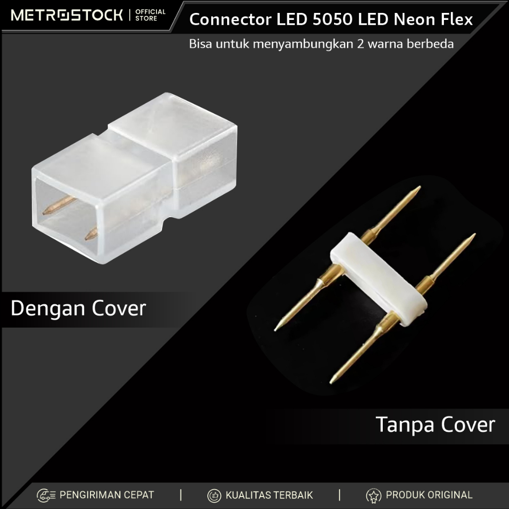 Jual CONNECTOR SAMBUNGAN LAMPU SELANG LED STRIP 5050 NEON FLEX KLEM ...