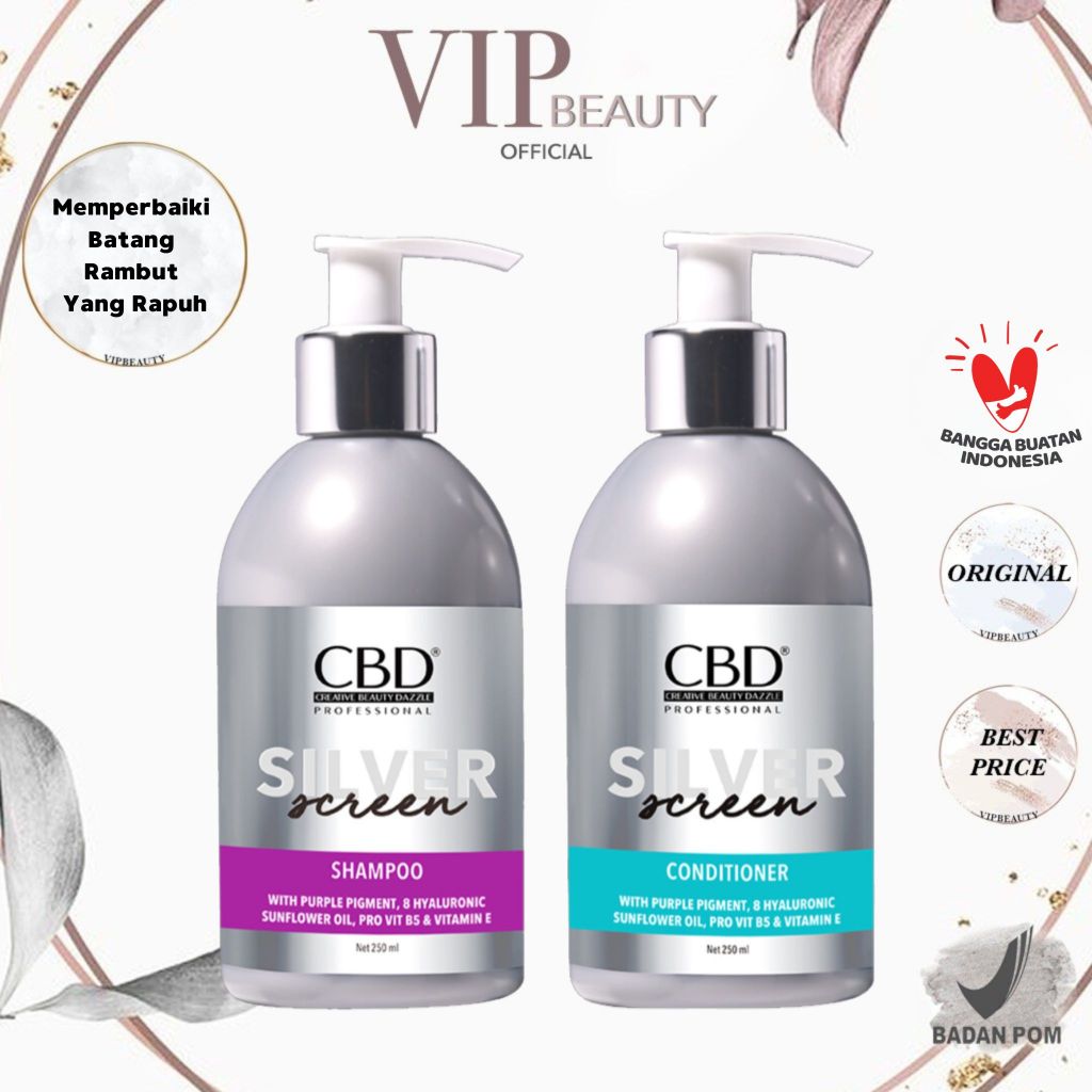Jual CBD Professional Silver Screen Shampoo/Conditioner 250ml | Shopee ...