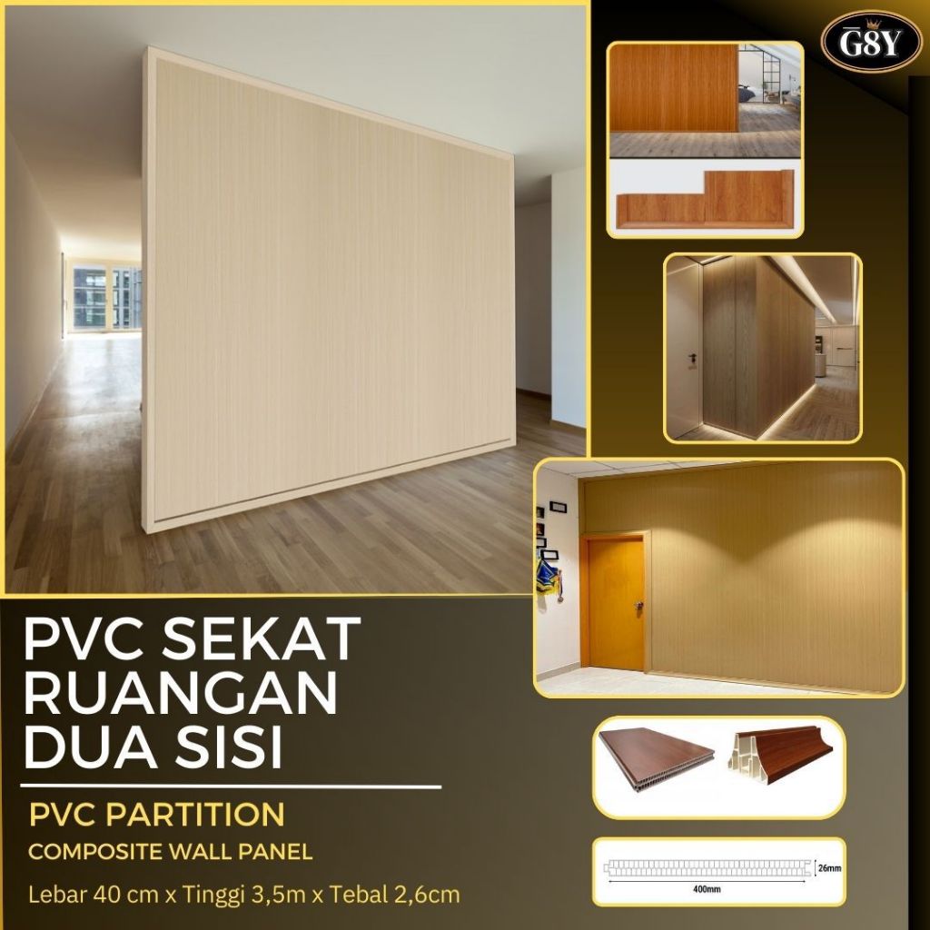 Jual Pvc Sekat Ruangan / Partition Wallpanel / Uk Lebar 40Cm X Panjang ...