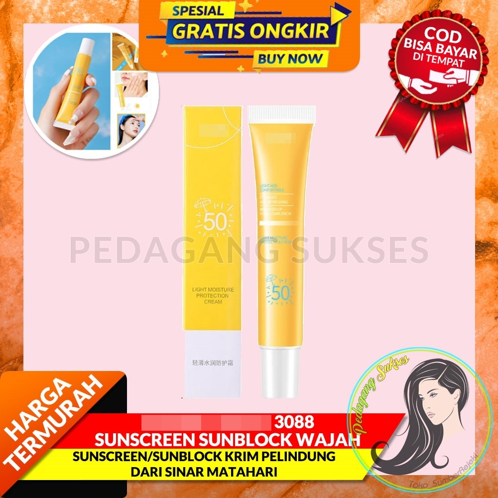 Jual Sun Block SPF 50+ Sun Screen Wajah Tahan 12,5 Jam PA+++ Sunscreen ...