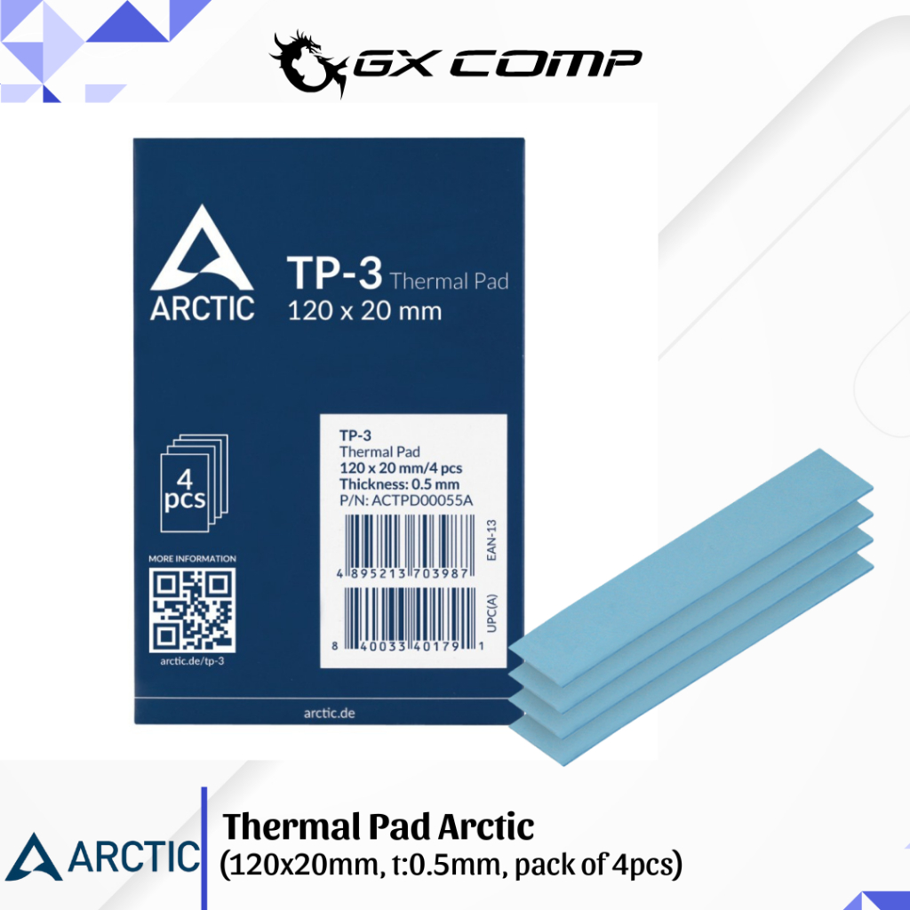 Jual Thermal Pad Arctic TP-3 TP3 | 6W/mK High Performance Thermalpad ...
