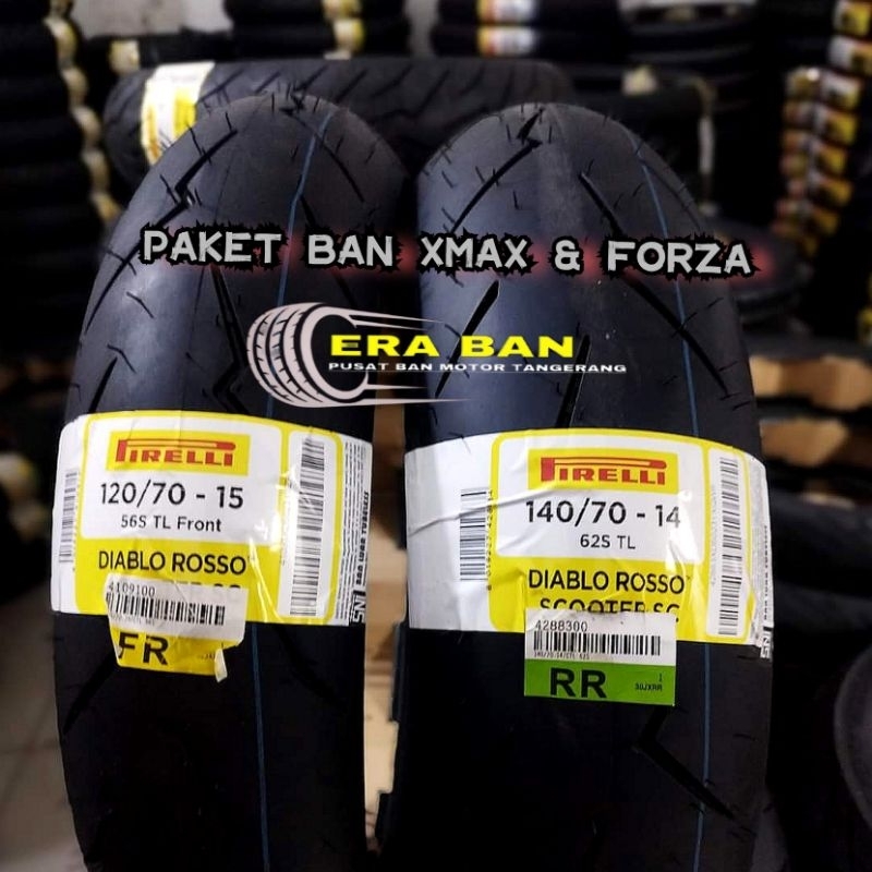 Jual SEPASANG - Ban XMax & Forza 120/70-15 & 140/70-14 Pirelli Diablo Rosso Scooter SC (Soft ...