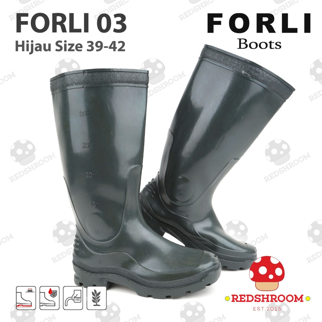 Jual Sepatu Boot Tinggi Forli 03 Hijau - Sepatu Industri Perkebunan ...