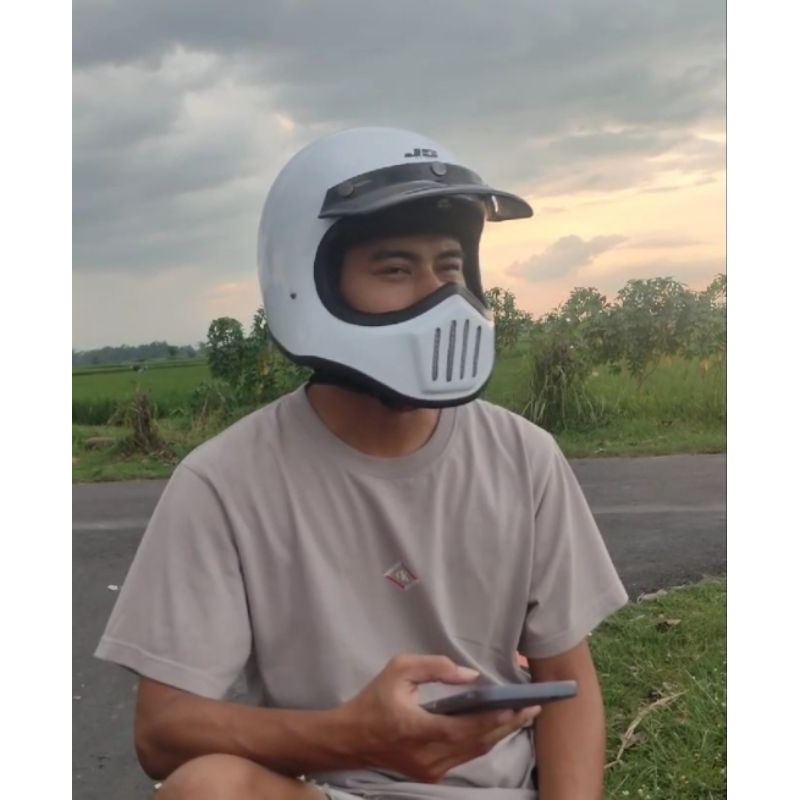 Jual HELM FULL FACE CUSTOM CAKIL MERK NEILS / JS / DAY PAKET GANTENG ...