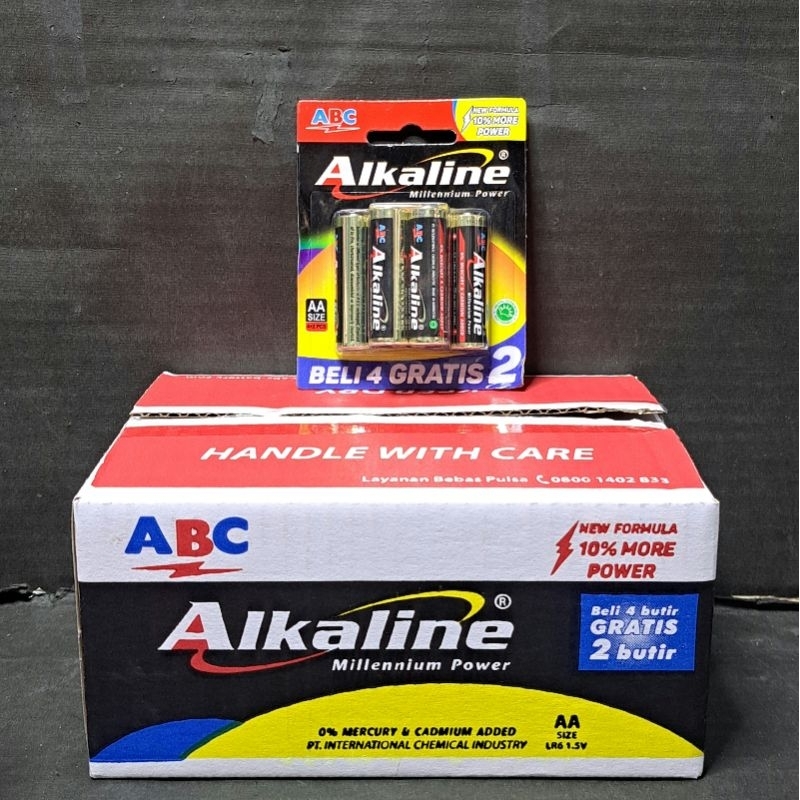 Jual Baterai ABC ALKALINE A2 isi 6 baterai | Shopee Indonesia