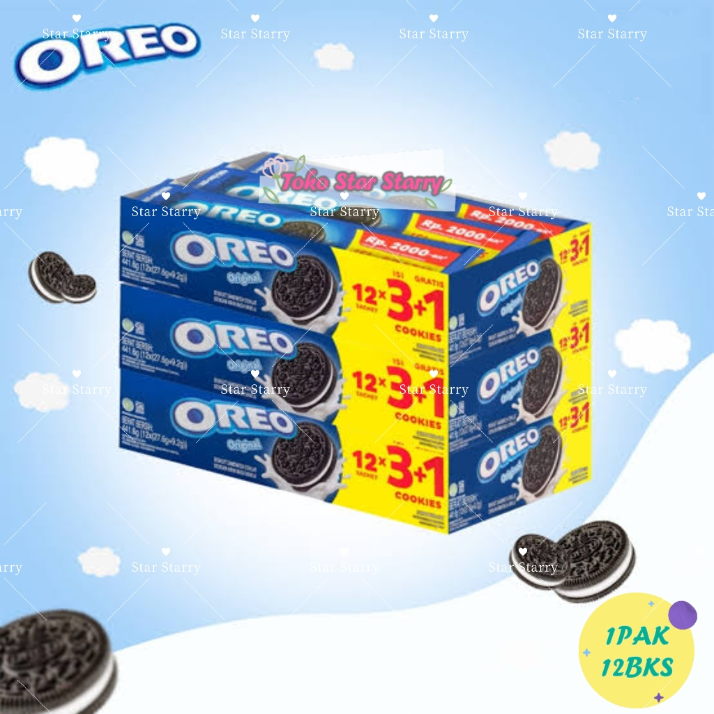Jual [Per Pack] Lup Oreo Lup 3+1Keping (Gratis) Biskuit Strawberry ...