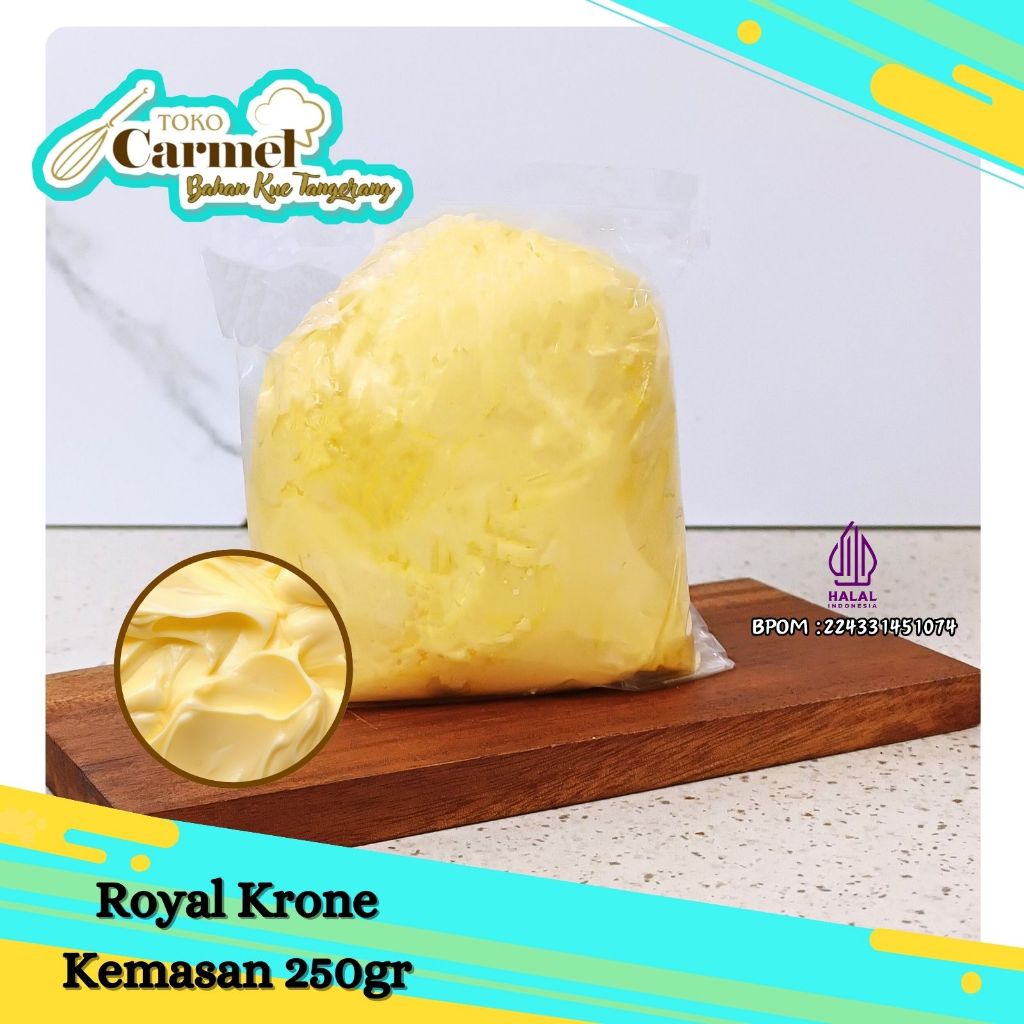 Jual Royal Krone Butter 250gr - BOS Pengganti butter margarine | Shopee Indonesia