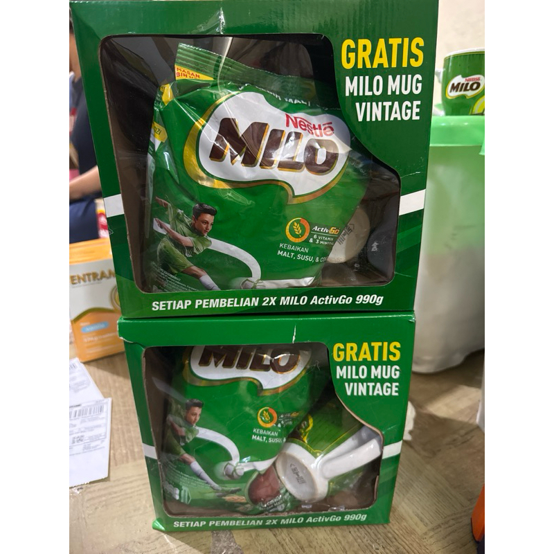 Jual MILO AKTIV GO LEBIH BANYAK COKLAT 990GR | Shopee Indonesia