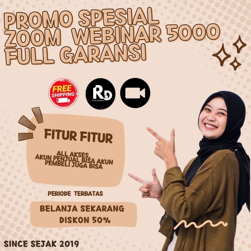 Jual WEBINAR ZOOM 5000 & 10.000 Peserta Bergaransi | Shopee Indonesia