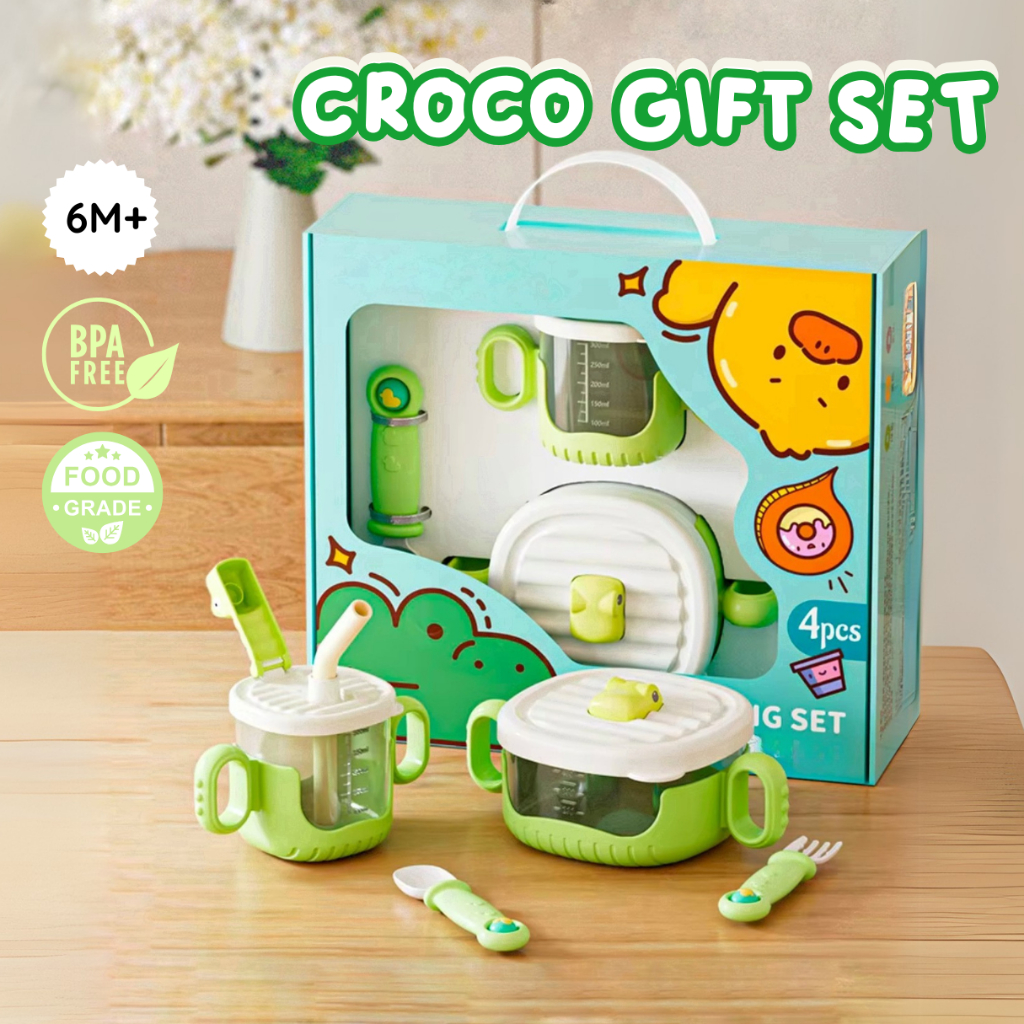 Jual BabyGO Gift Set - Tempat Makan dan Minum Bayi MPASI / Peralatan ...