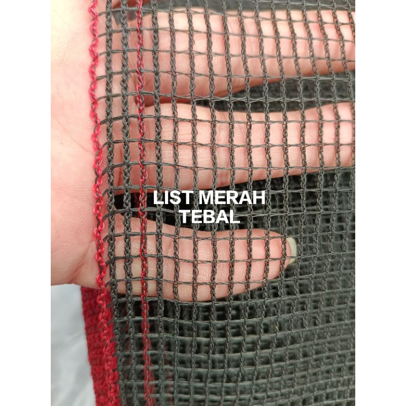 Jual Keramba ikan list MERAH TEBAL 5m x 1m x 1.2m waring ikan kerambah ...