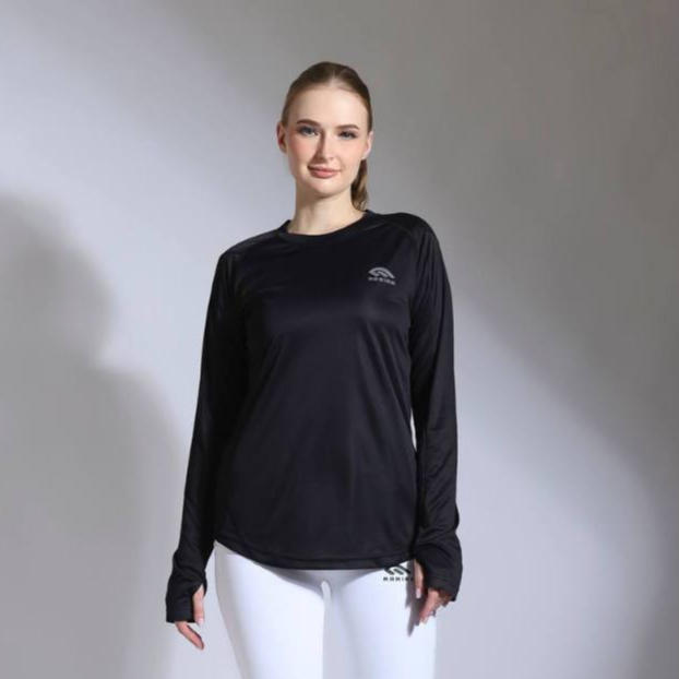 Jual MANIAK Baju Olahraga Sport Lengan Panjang Wanita Kaos Running Lari Gym Fitnes Senam ...