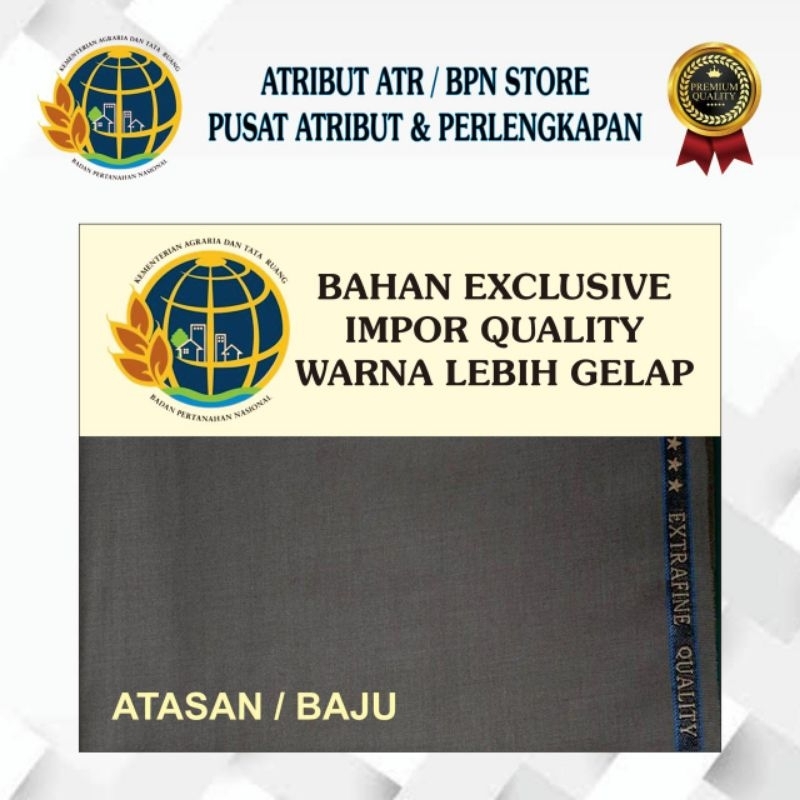 Jual BAHAN SERAGAM ATR/BPN 3 METER WARNA GELAP | Shopee Indonesia