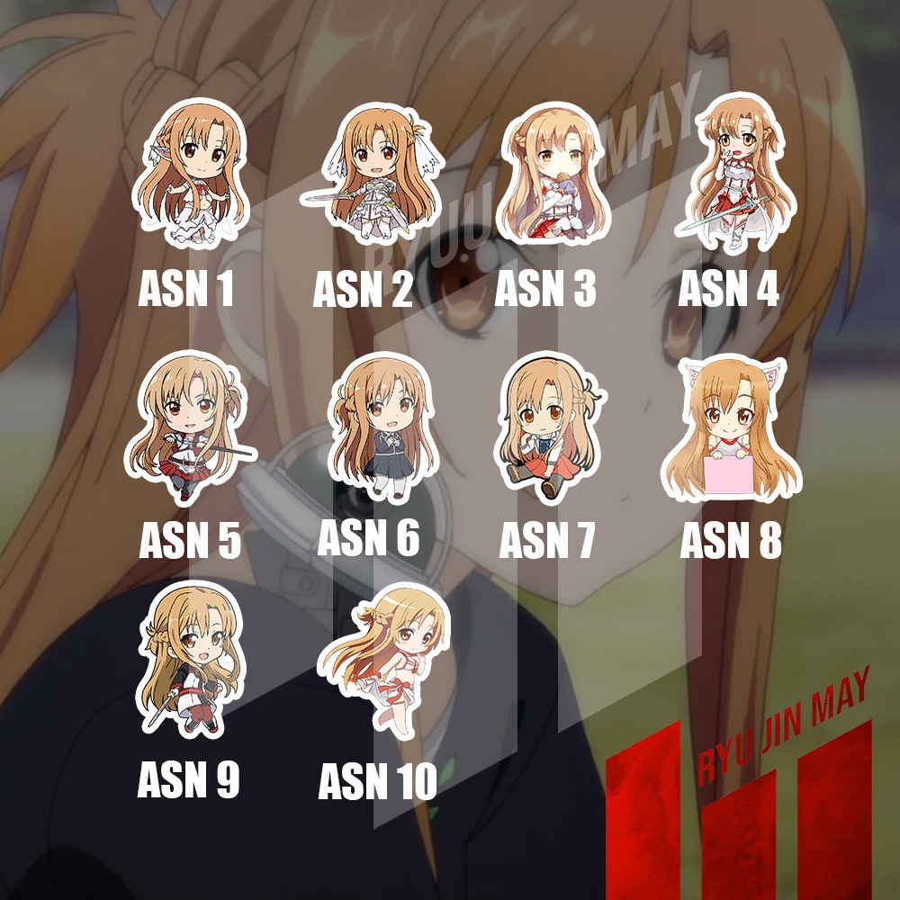 Jual Sticker Anime - Sword Art Online - Asuna | Shopee Indonesia
