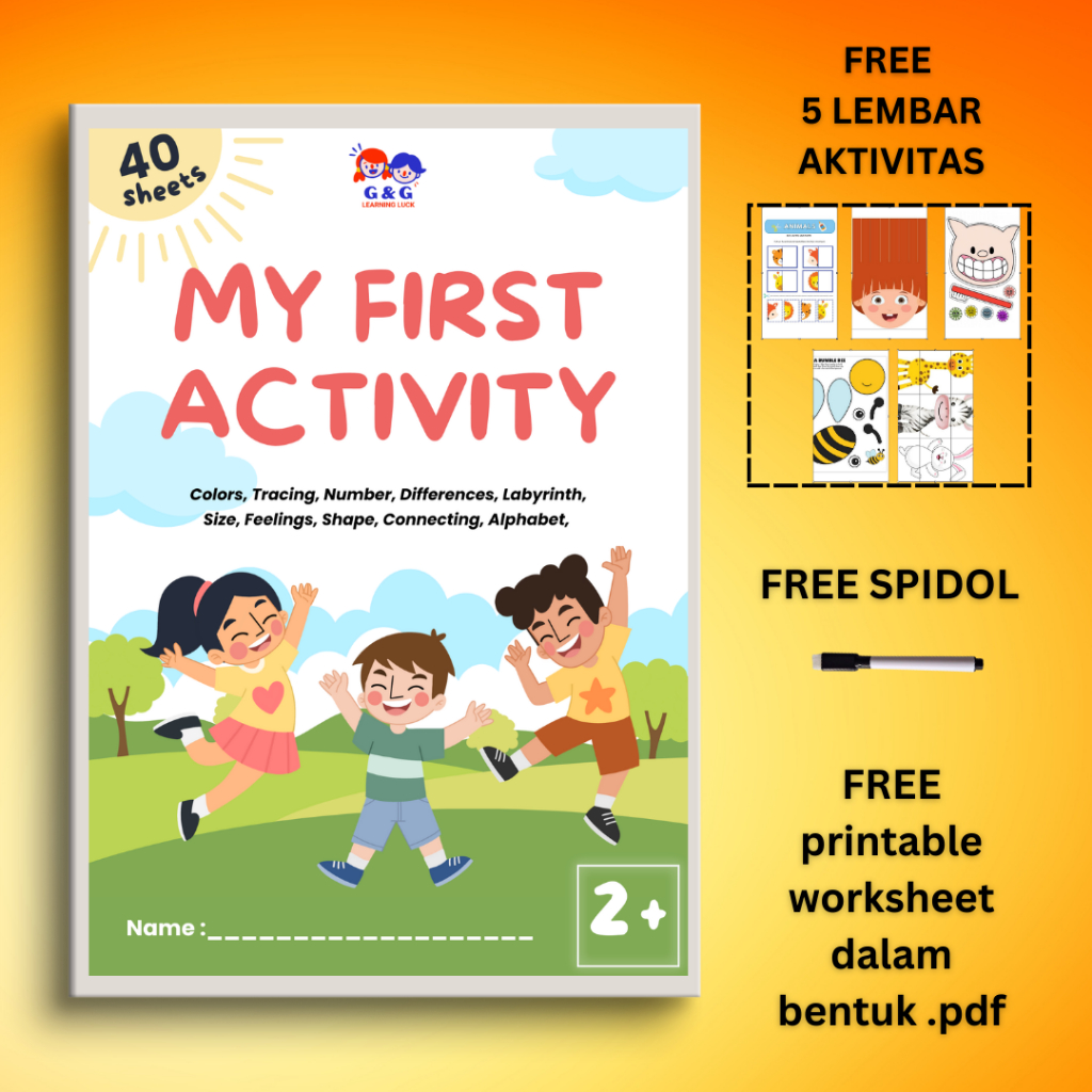 Jual Buku Aktivitas Pertamaku Worksheet Anak Pra TK 2 3 4 Tahun Buku ...