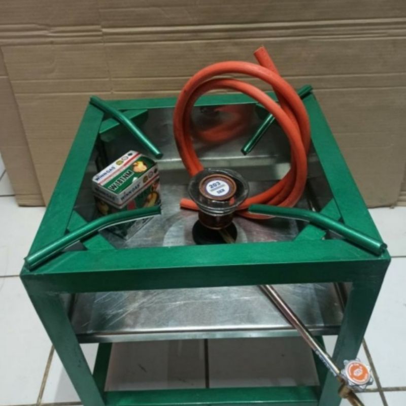 Jual 1 set rangka 40x40 kompor semawar 203 selang regulator Tekanan ...