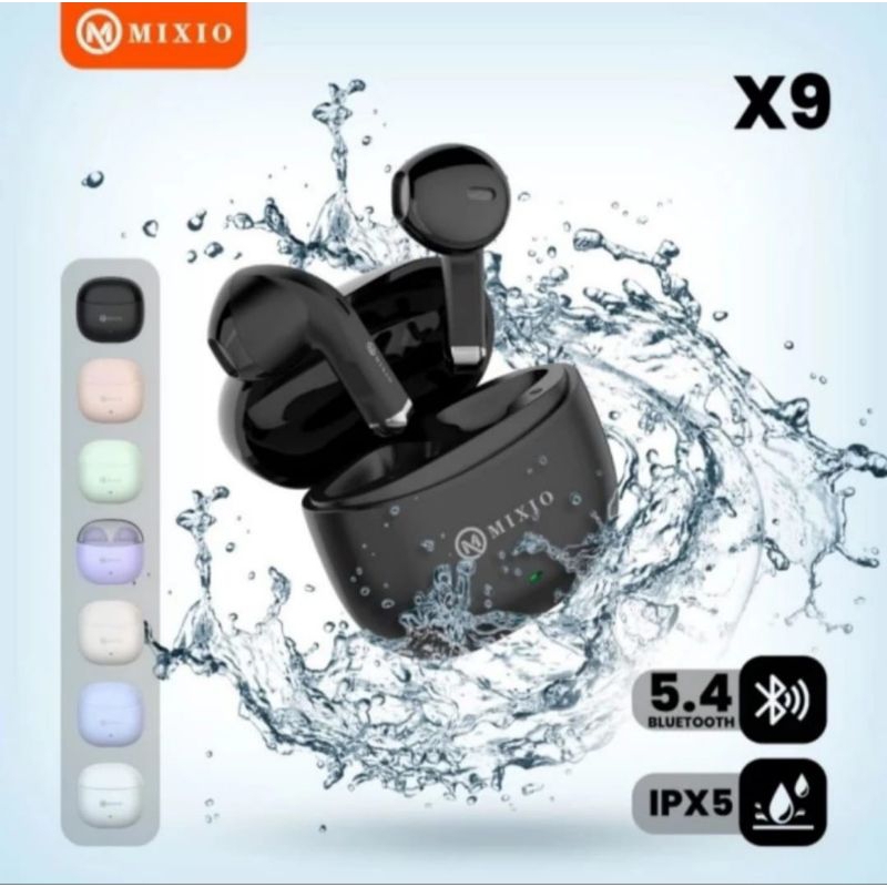 Jual MIXIO X9 TRUE WIRELESS BLUETOOTH EARPHONE TWS MINI EARBUDS-white ...