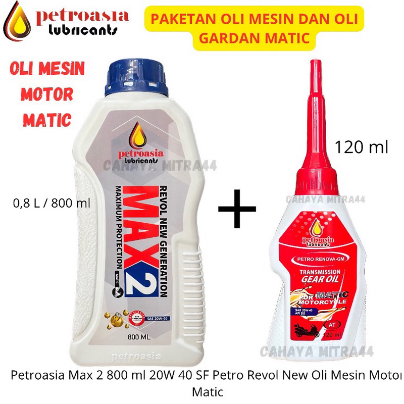 Jual ( PAKETAN OLI MESIN PETROASIA MAX 2 DAN OLI GARDAN PETROASIA ...
