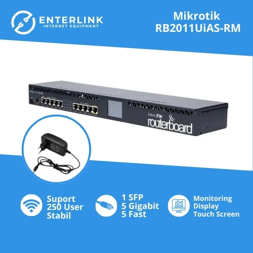 Jual MikroTik Routerbord RB2011UiAS-RM RB2011 UiAS RM | Shopee Indonesia