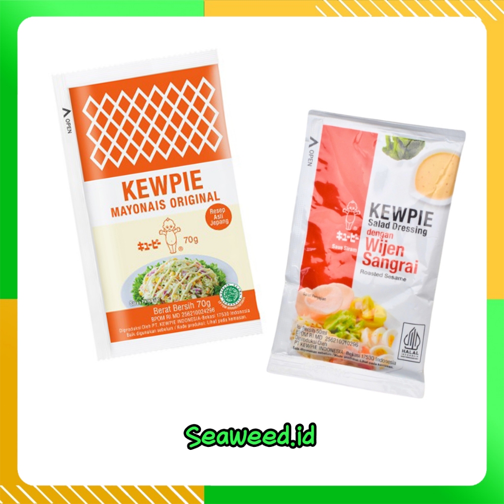 Jual KEWPIE Mayonaise Sachet ALL Variant Salad Dressing Original / Wijen Sangrai Halal ...