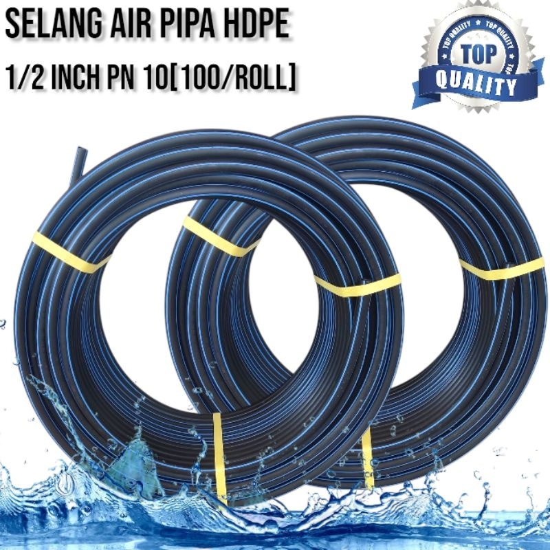 Jual Selang Air PIPA HDPE 1/2 inch Pn 10(100/Roll) | Shopee Indonesia