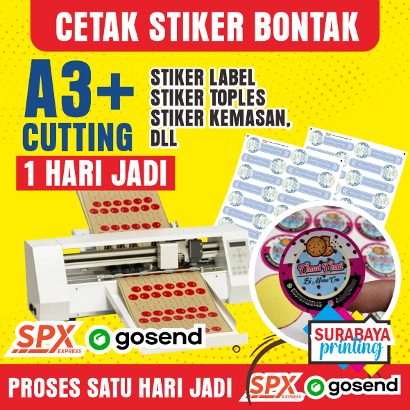 Jual Cetak Sticker label makanan / online shop bontak Kromo camel ...