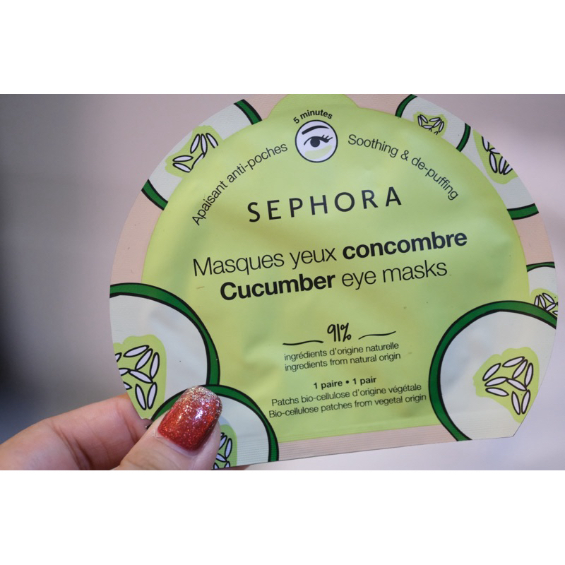 Jual Sephora Masque Yeux Concombre Cucumber Eye Masks | Shopee Indonesia