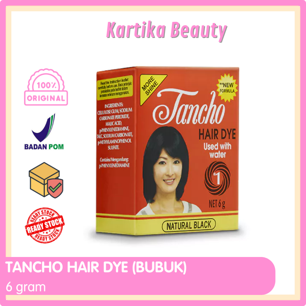 Jual SEMIR TANCHO HAIR DYE 6 GRAM TANCO BUBUK CAT PIKOK PENGHITAM ...