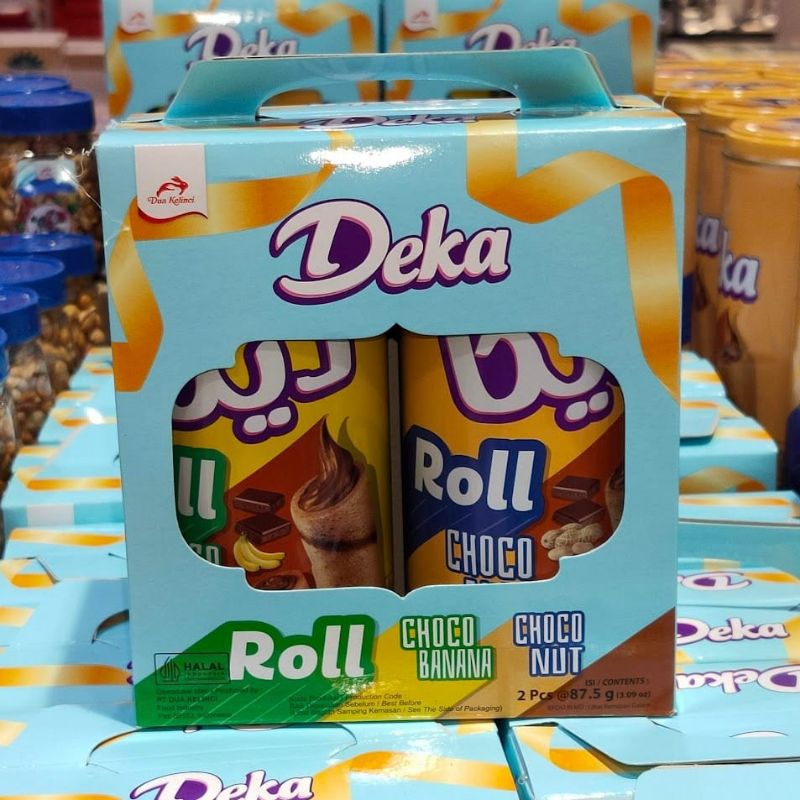 Jual Deka Dua Kelinci Wafer Roll 1 Paket Isi 2 Kaleng | Shopee Indonesia