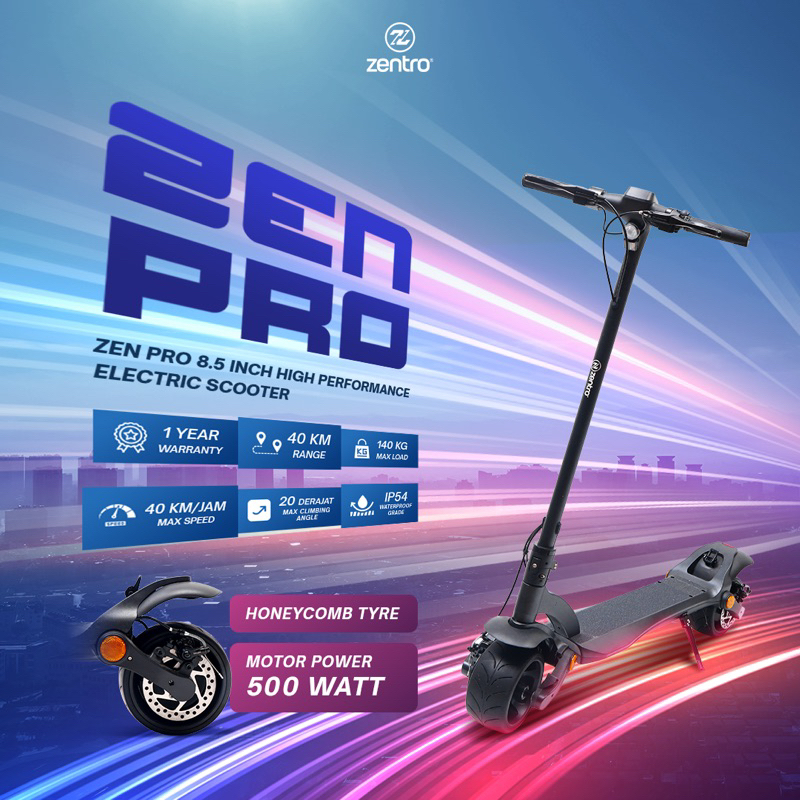 Jual Zentro 8.5 Inch High Performance Electric Scooter "ZenPro ...