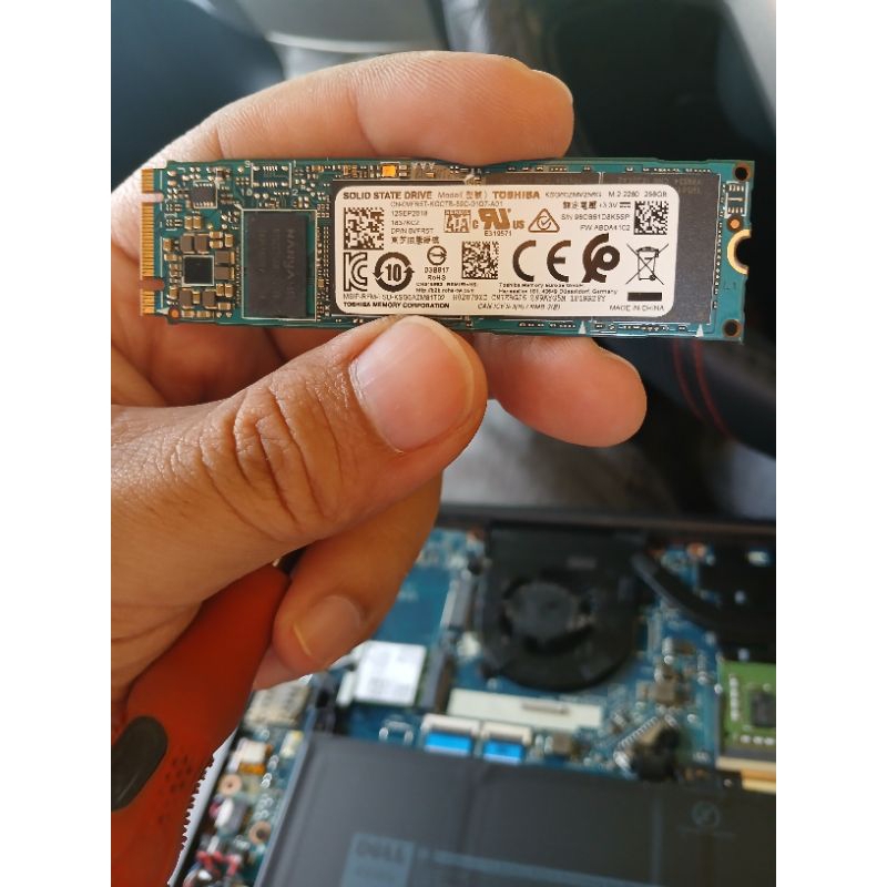 Jual SSD EKSTERNAL EXTERNAL SATA NVME M2 2280 256 GB MERK TOSHIBA DAN ...