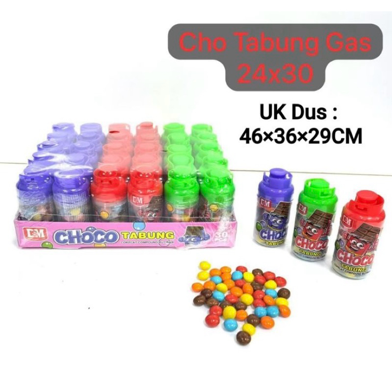Jual Permen Choco Bentuk Tabung Gas Isi 30pcs | Shopee Indonesia