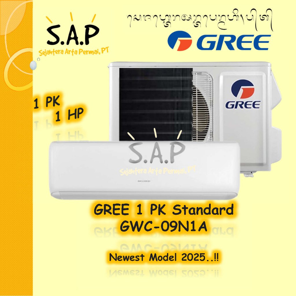 Jual AC Gree 1 PK N1A Standard / GWC-09N1A / 09N1A / GWC-09N1A / 09N1A ...