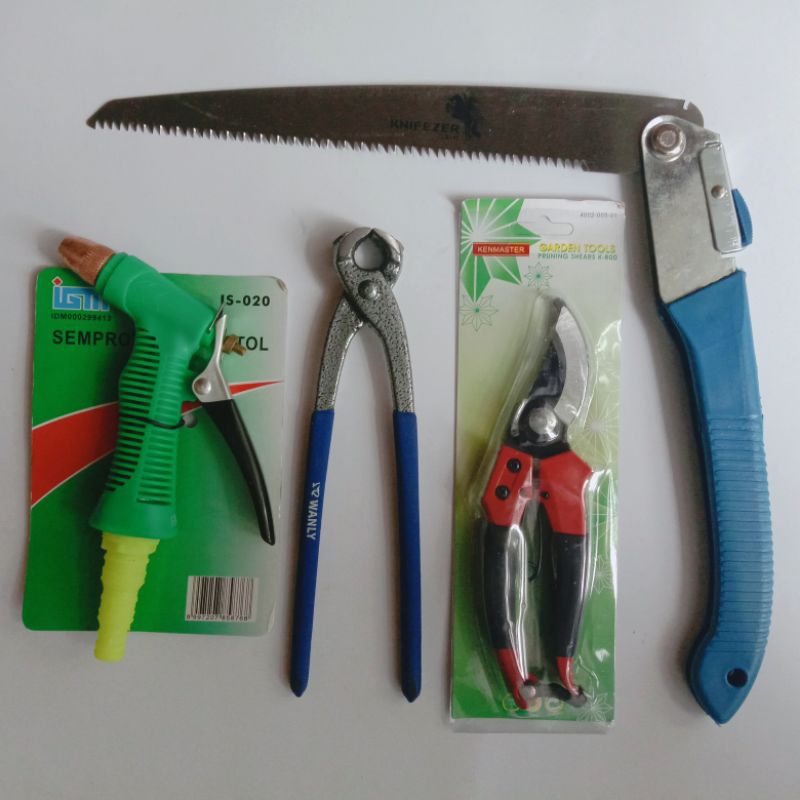 Jual Paket Alat Berkebun Bonsai Gergaji Lipat + Gunting Dahan ...