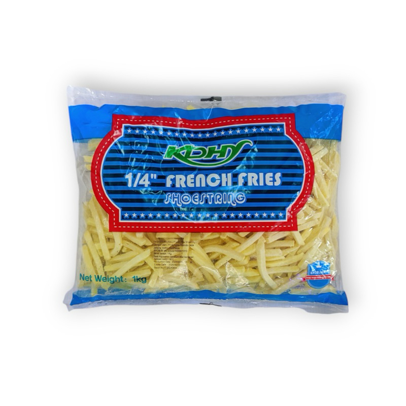 Jual Kentang Frozen Shoestring | French Fries Shoestring 1 kg merek KDHY | Shopee Indonesia